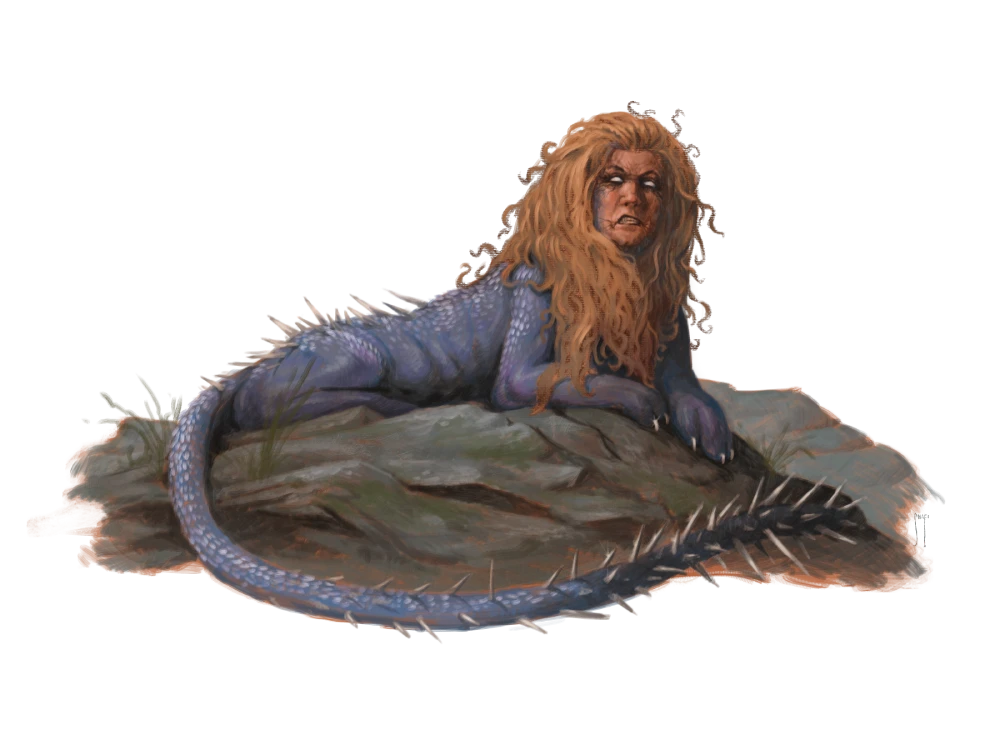 Barded Manticore - Monsters - Archives of Nethys: Pathfinder 2nd ...